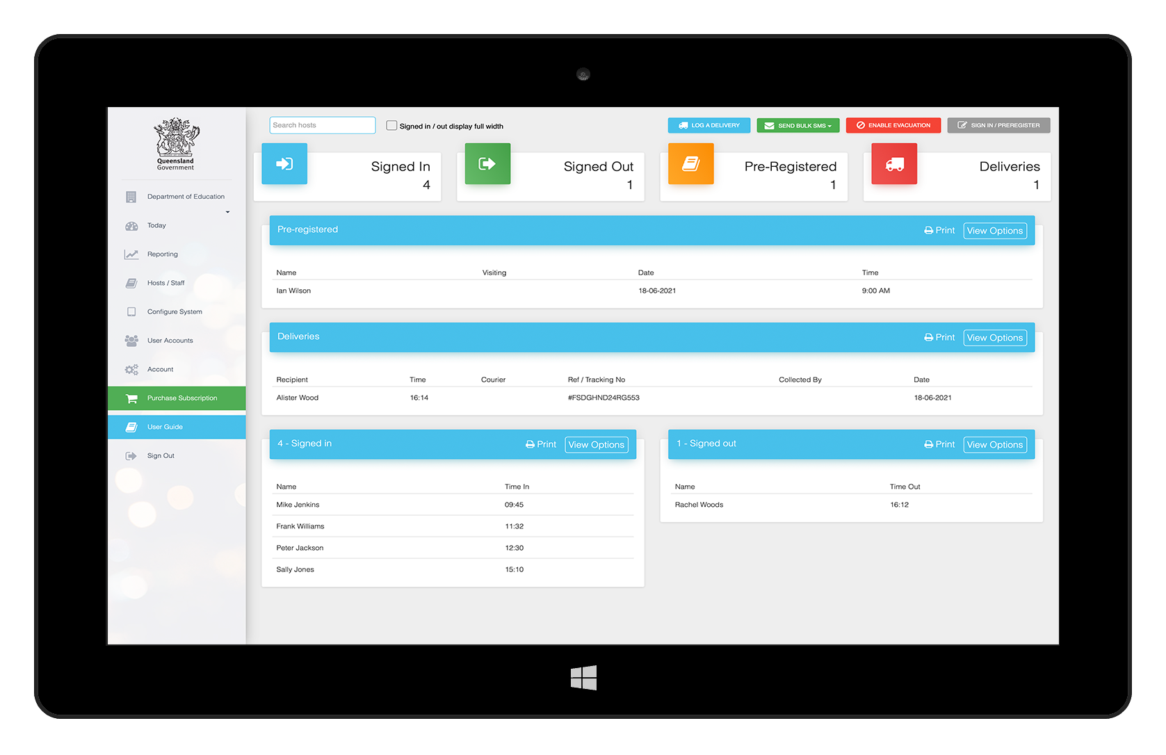 Android Visitor Management System | VisitUs