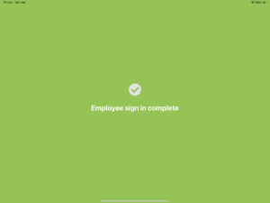 Sign in and Sign out confirmation messages - Visitor Management System ...