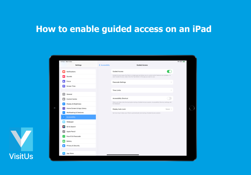 How to Enable Guided Access on an iPad | VisitUs